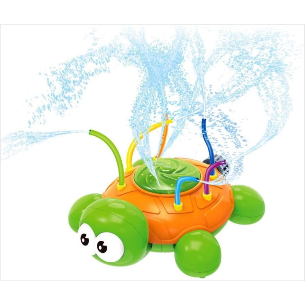 PEACNNG Water Sprinkler Toy for Kids, Turtle-Shaped Rotating Sprinkler ...