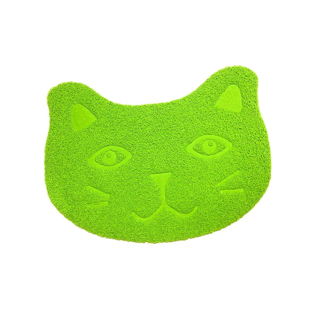 PEACNNG Waterproof Non-slip Cat Face Shape Mat, Cat Dog Rubbing Mat ...