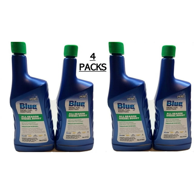 PEAK Blue ALL SEASON Diesel Cetane Boost Additive & Injector Cleaner 4 ...