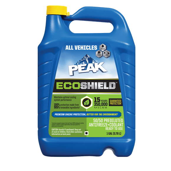 PEAK ECOSHIELD 50/50 Prediluted Antifreeze + Coolant