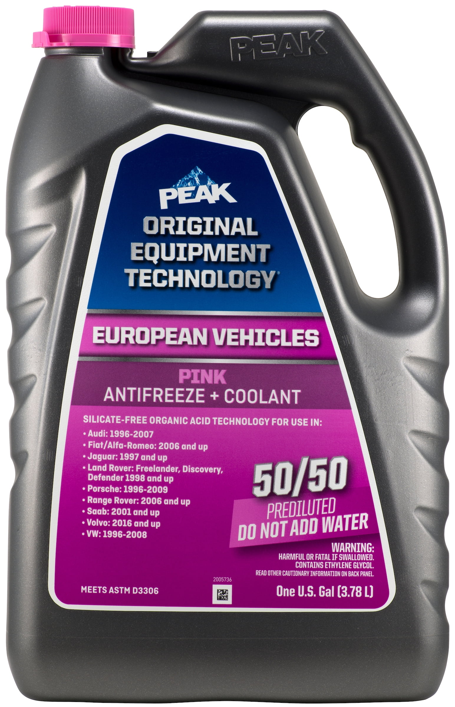 PEAK Original Equipment Technology Antifreeze + Coolant For European ...