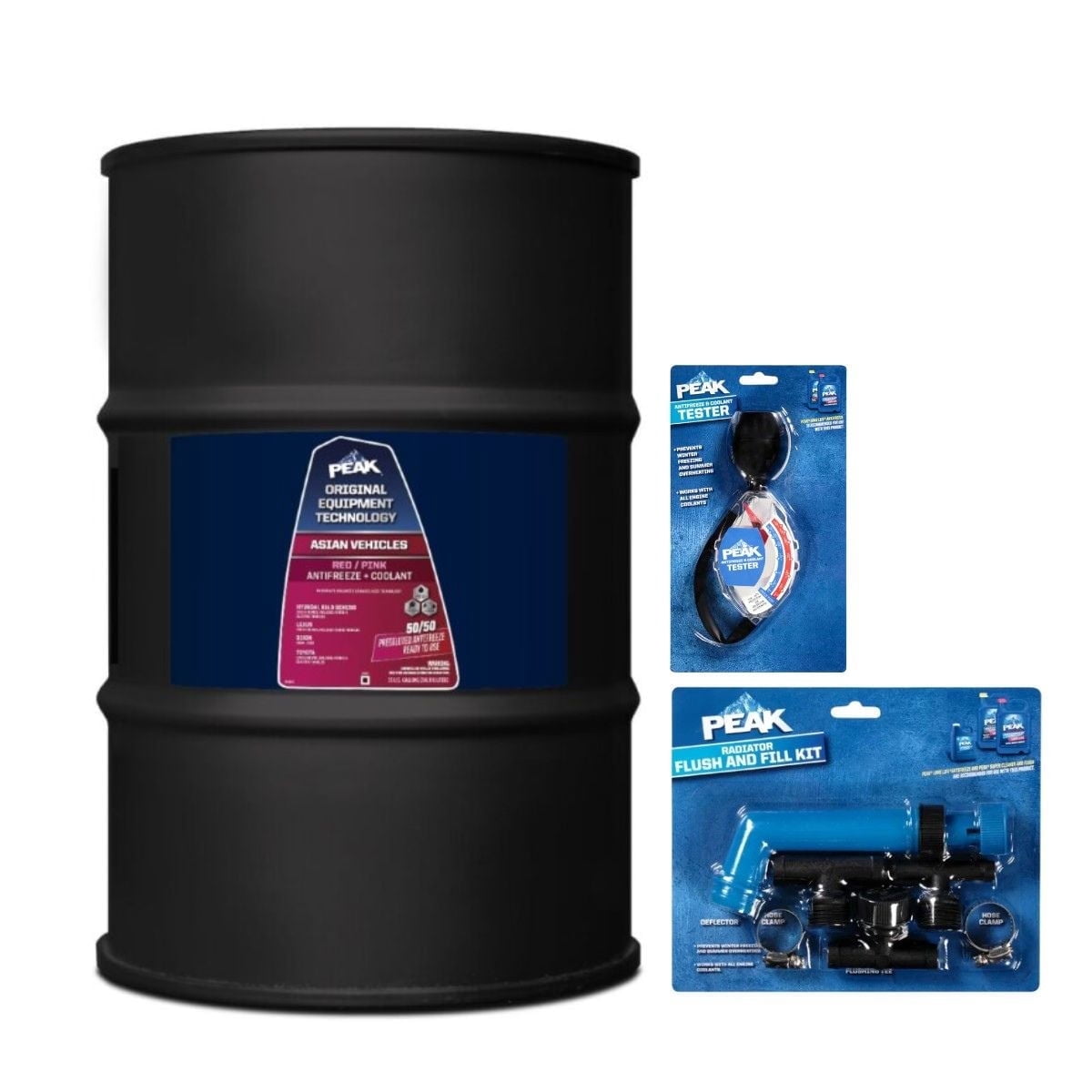 PEAK OET Asian Antifreeze/Coolant, 50/50 Prediluted Red/Pink POAT ...