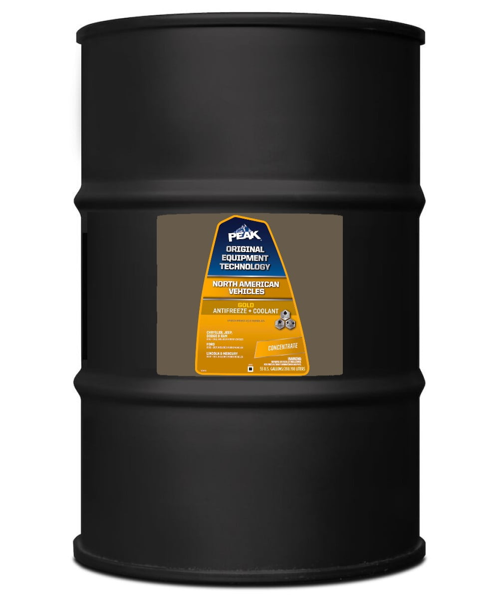 PEAK OET North American Antifreeze/Coolant, Concentrate Gold HOAT, 150K ...