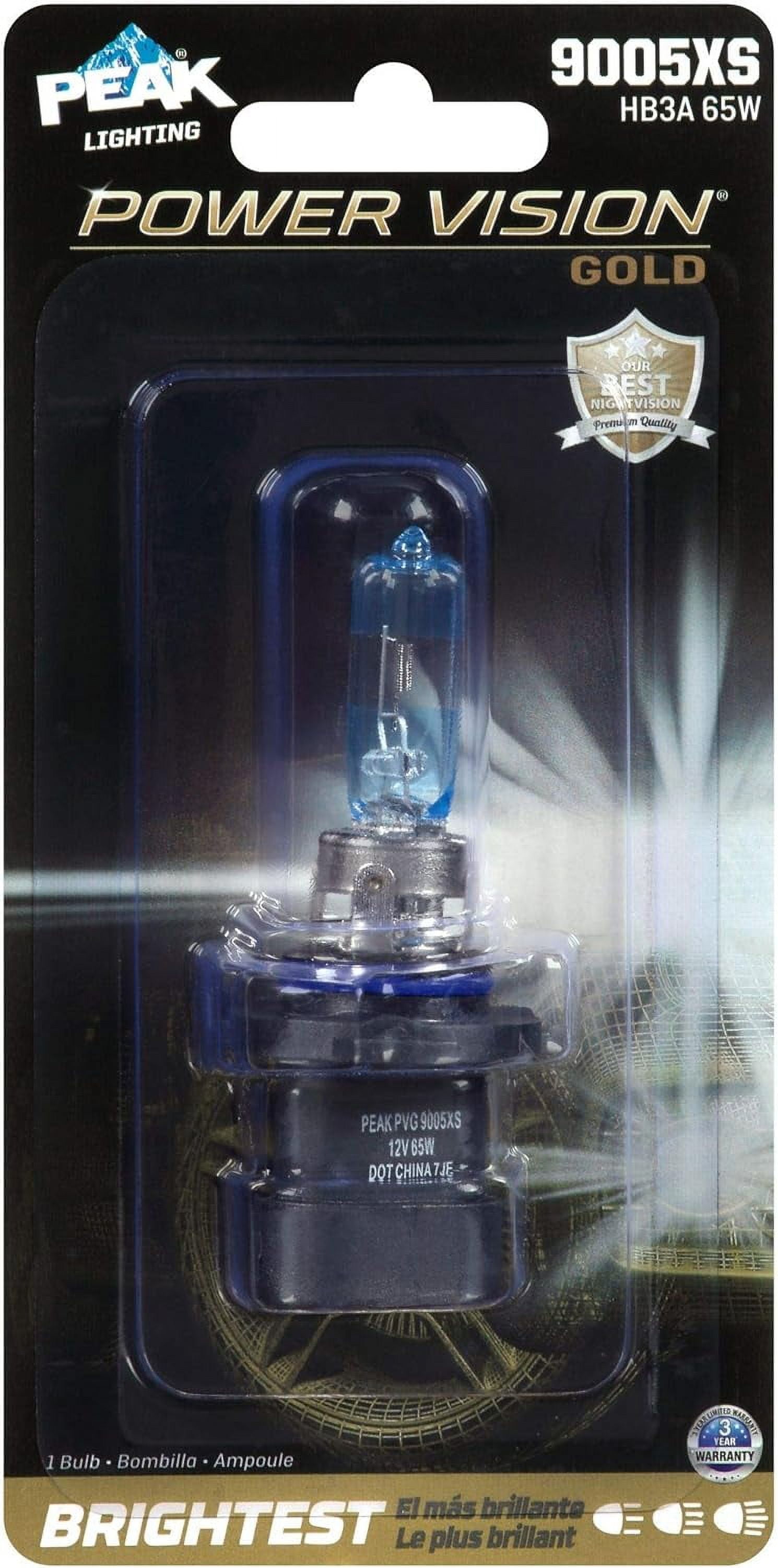 PEAK Power Vision Gold Automotive Performance Headlamp, 9005XS HB3A ...