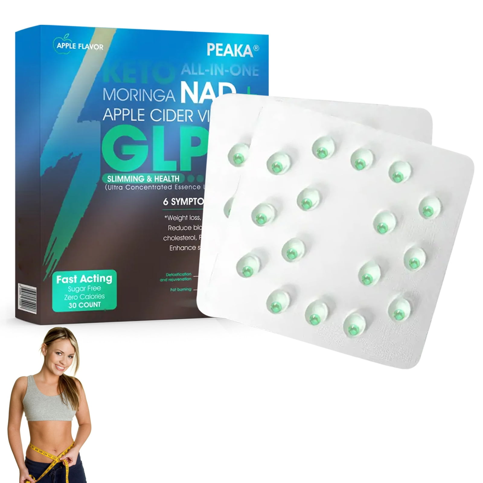 PEAKA GLP-1 Super Concentrated Serum Pearls, Serum Pearls, Promote Body Care, No Burden - For ...