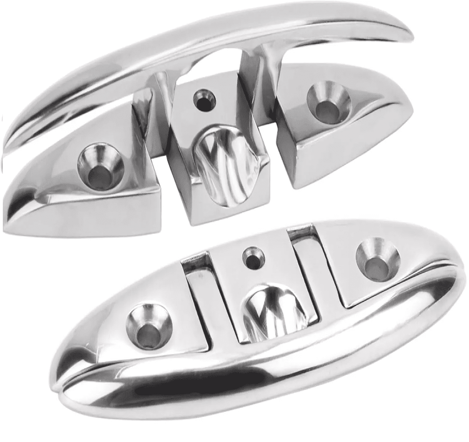 PEAKTREAND Boat Cleat 5" 6 inch 316 Stainless Steel Folding Cleats ...