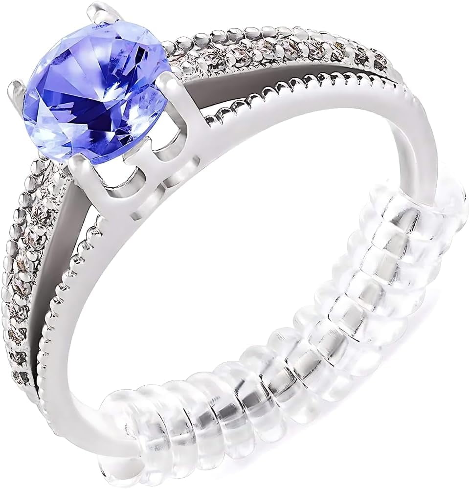 PEAKTREND 12 Pack Ring Size Adjuster - with 2 Sizes Clear Ring Sizer ...