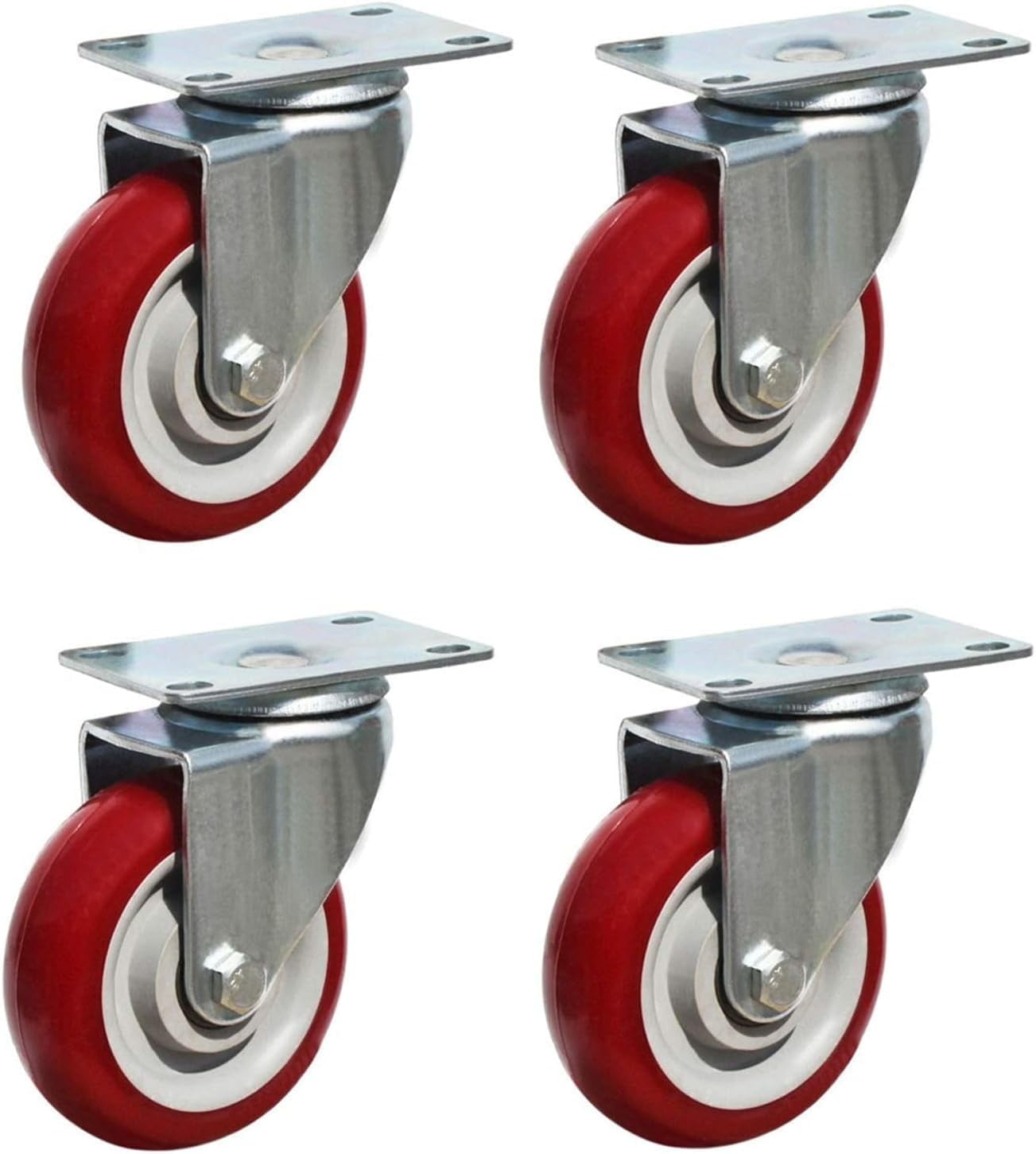 PEAKTREND Caster Wheels 5 Inch,Heavy Duty Caster Set of 4, Swivel ...
