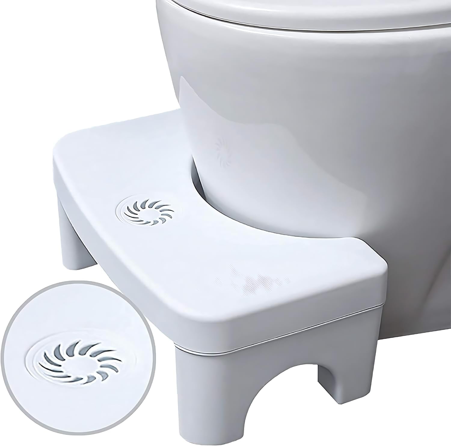 PEAKTREND Foldable Toilet Potty Stool for Adults Heavy Duty Plastic ...