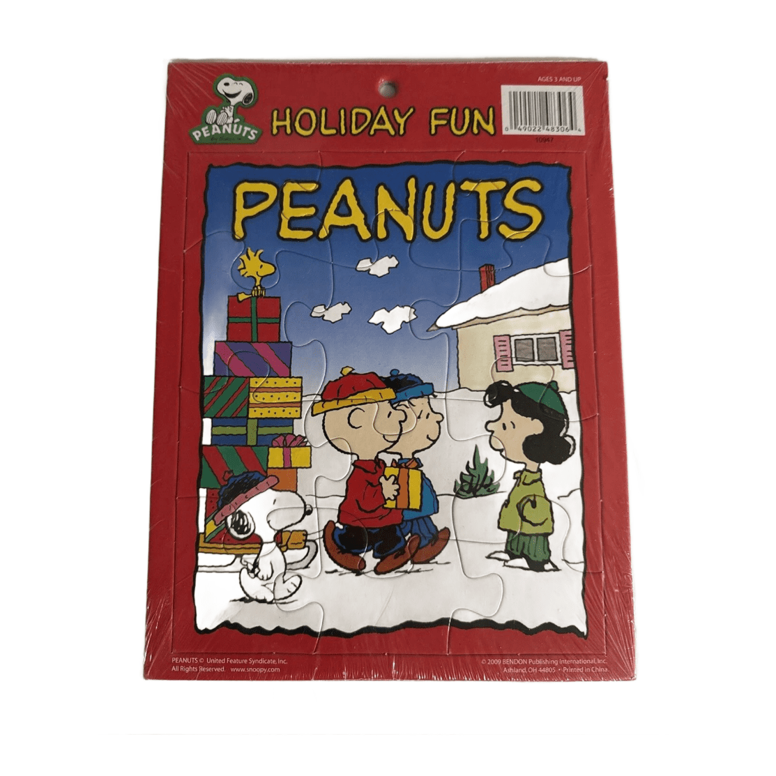 PEANUTS Holiday Fun Charlie Brown & Friends 12 Piece Tray Puzzle by ...