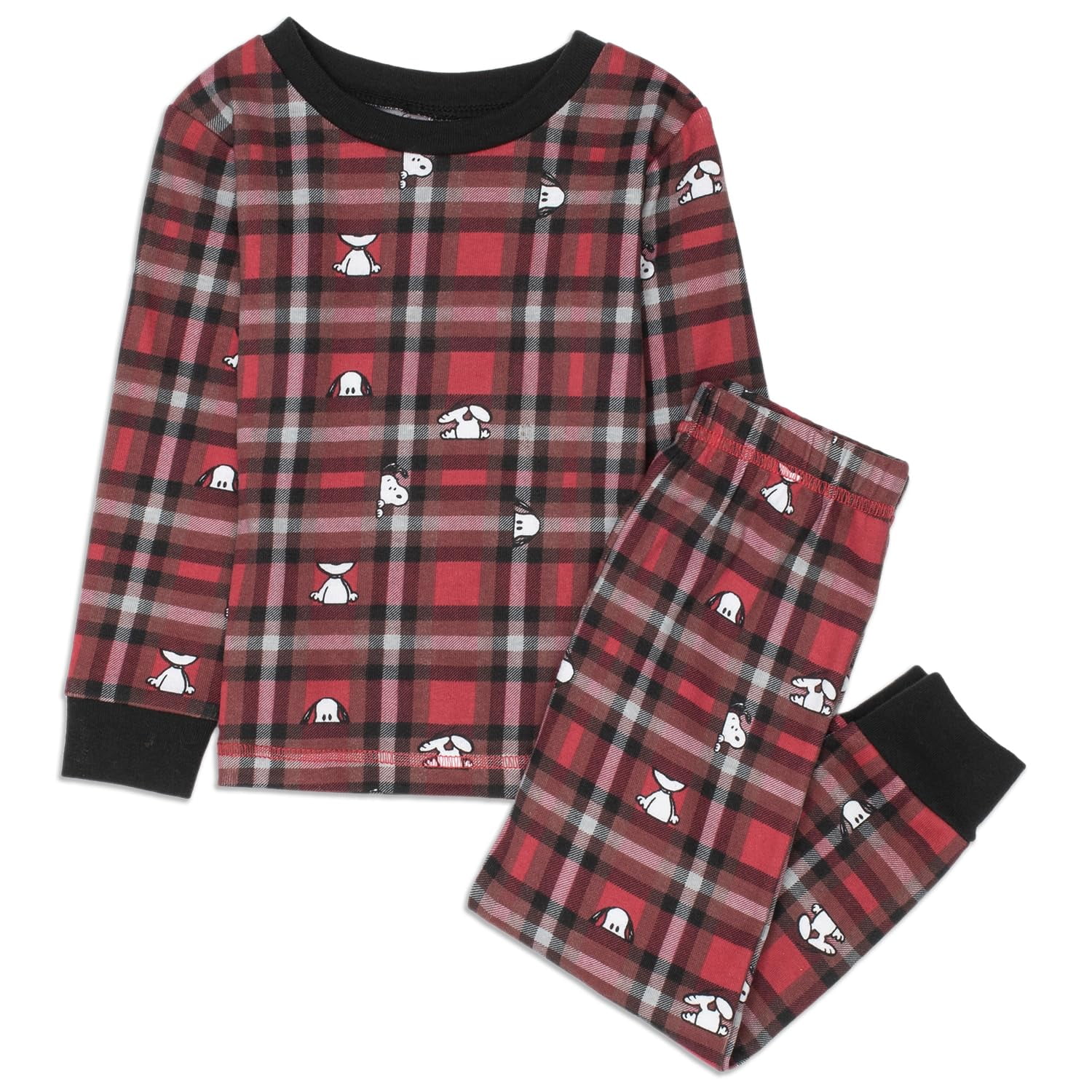 PEANUTS Snoopy 100% Cotton Family Matching Pajamas Holiday 2-Piece Sets ...