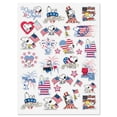 PEANUTS¬Æ Snoopy Fourth of July Patriotic Sticker Pack - 2 Sheets, 30 ...