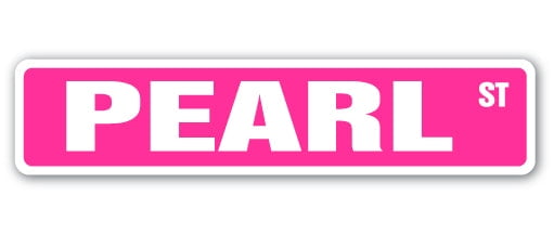 PEARL Street Sign Childrens Name Room Sign | Indoor/Outdoor | 36" Wide ...