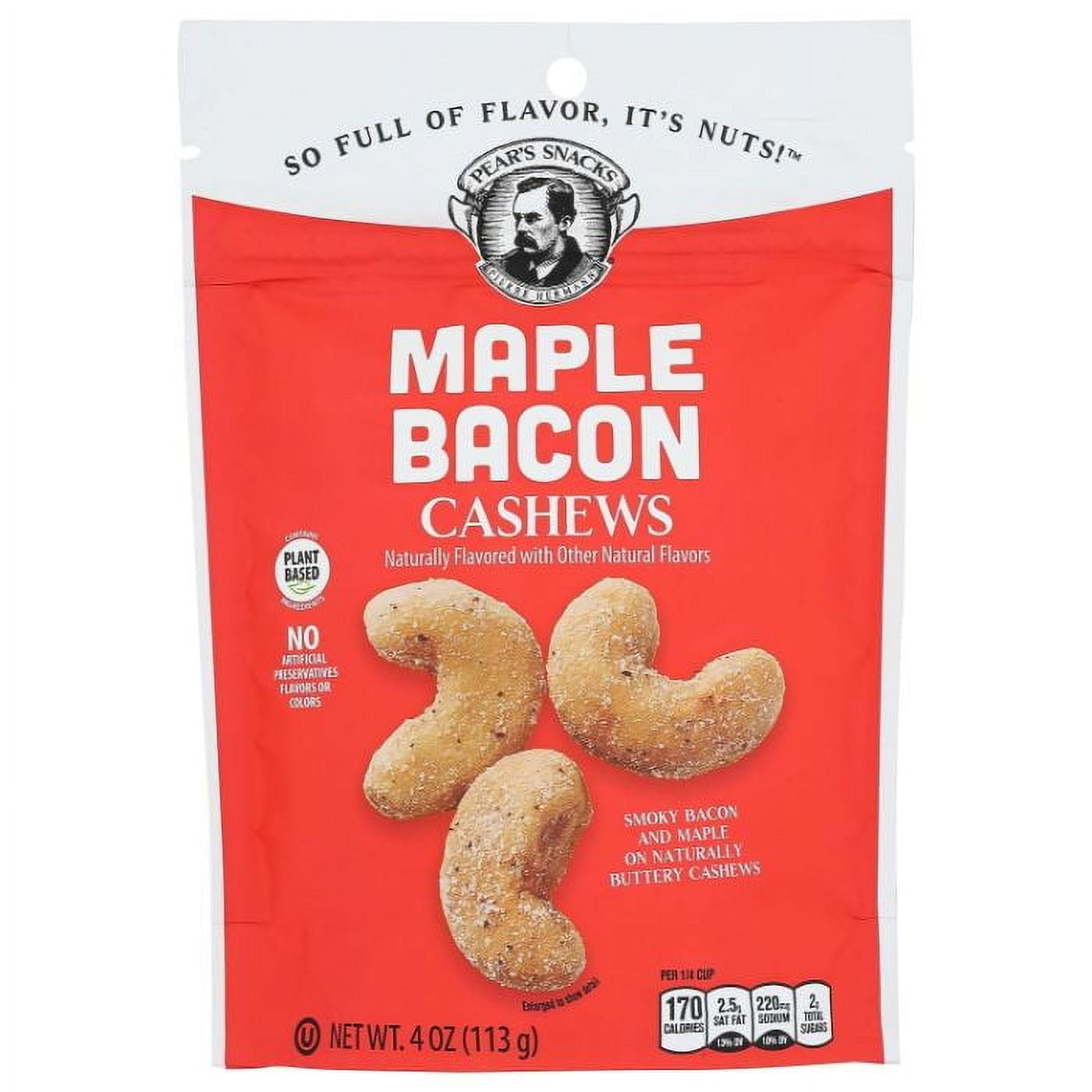 PEARS SNACKS CASHEW MAPLE BACON 4 OZ - Pack of 6 - Walmart.com