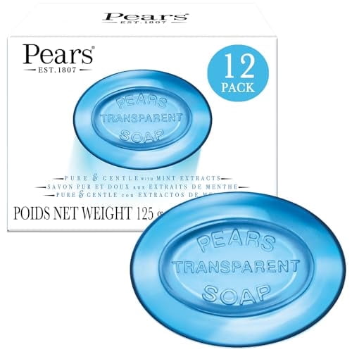 PEARS Soap, Face & Body Soap, Mint Extract – Pure & Gentle Bar Soap ...