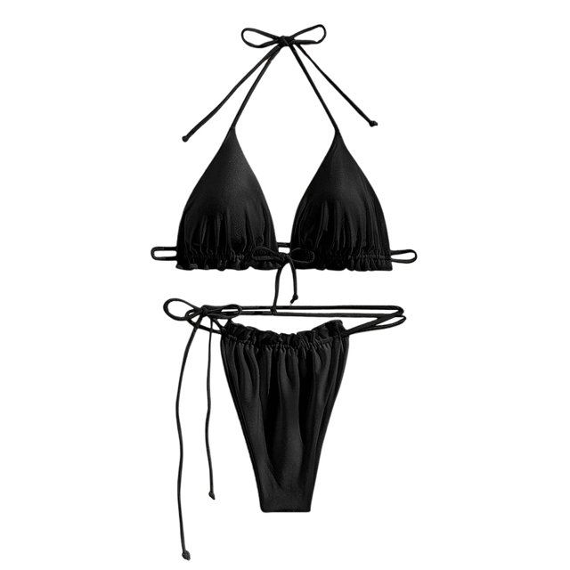 PEASKJP Bikinis Sets for Women Women High Wasited Bikini Shoulder Strap ...