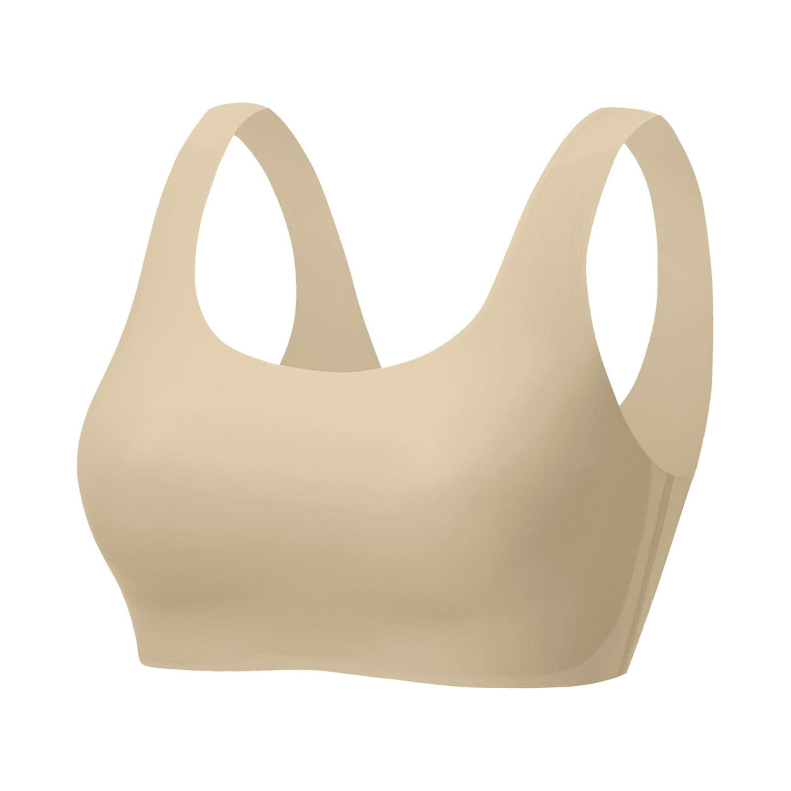 PEASKJP Bras for Women Plus Size Full Figure Seamless Bralette Lightly ...