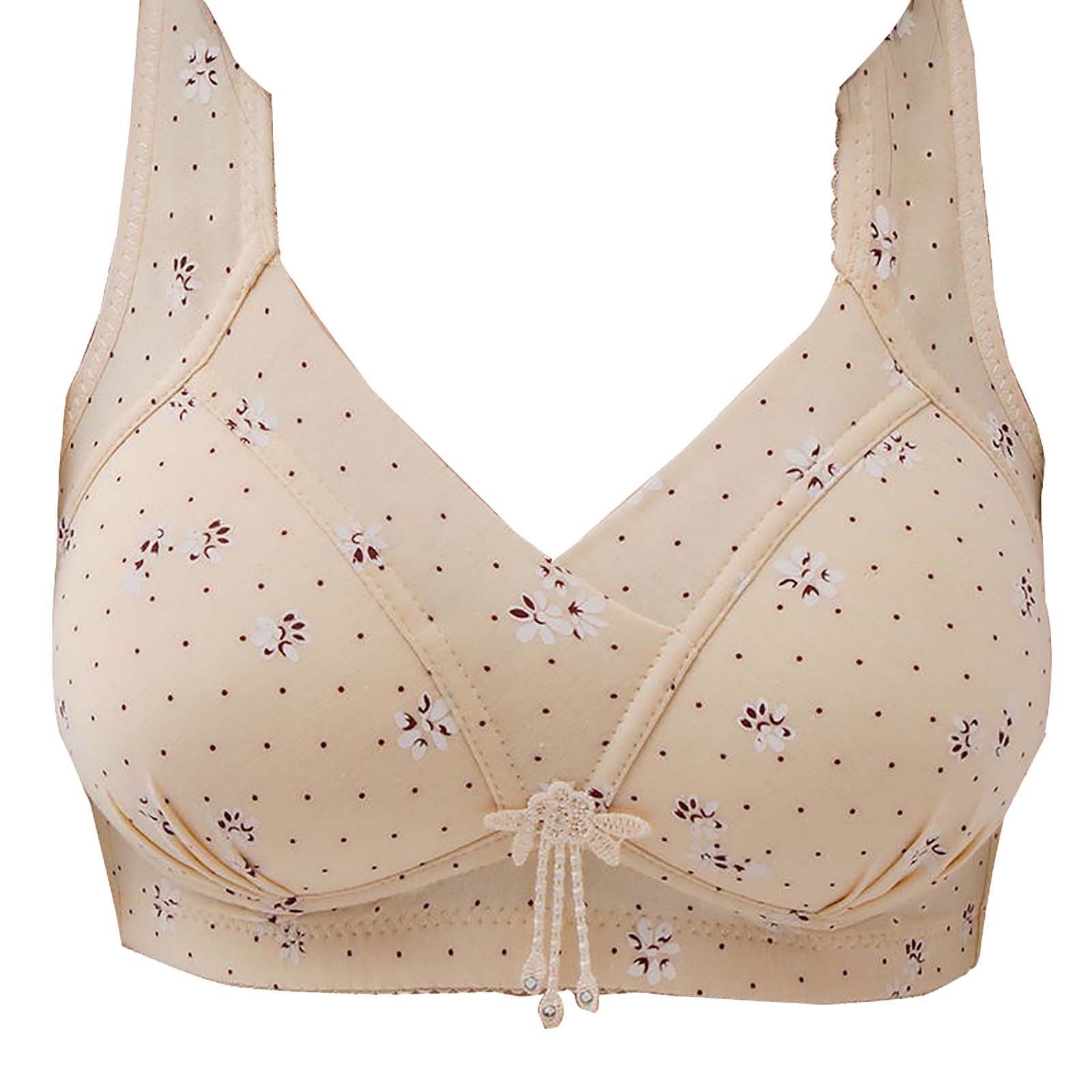 PEASKJP Bras for Women Women's Perfect Coverage Wireless Bra with Foam ...