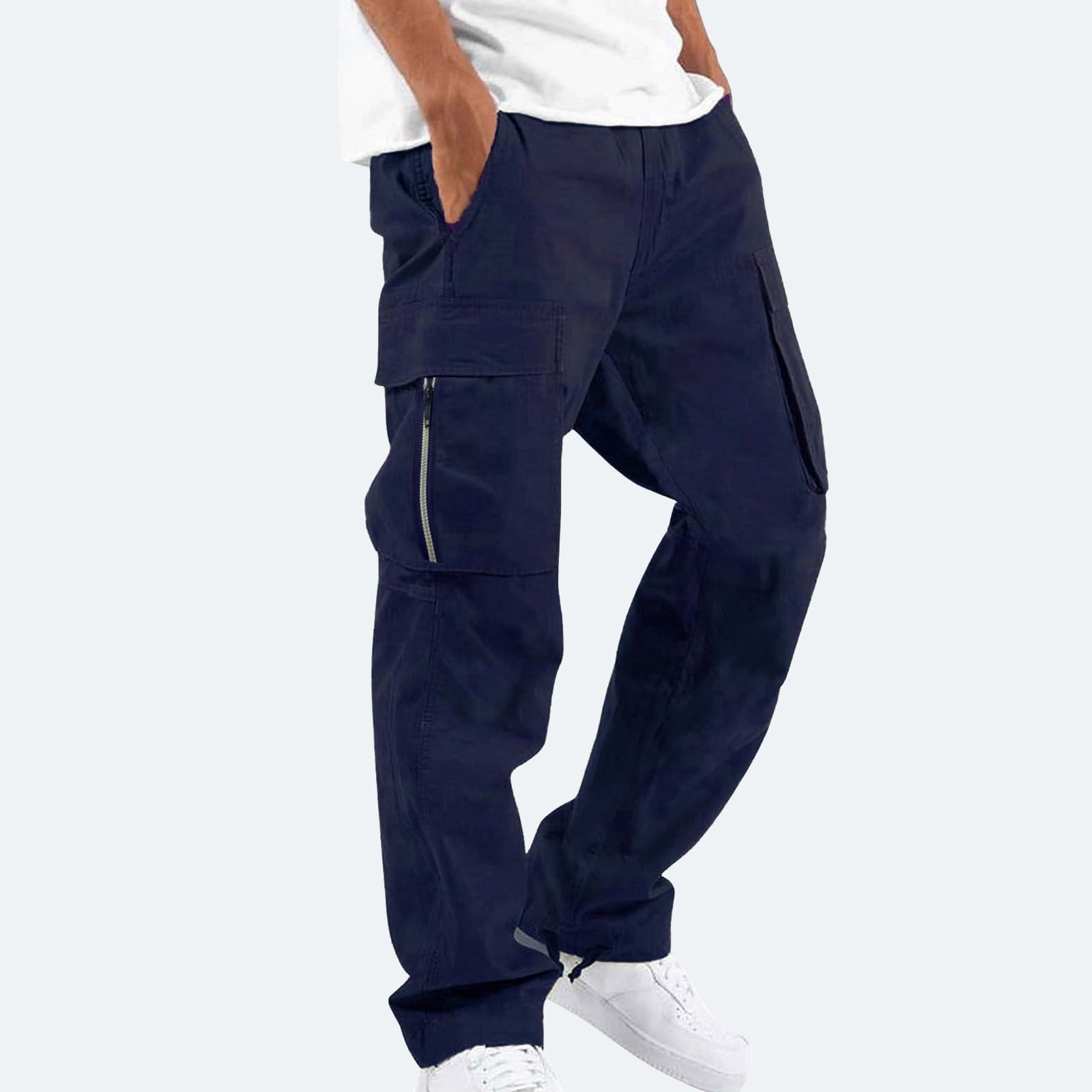 Peaskjp Cargo Pants For Men Relaxed Fit Mens Waterproof Tactical Pants