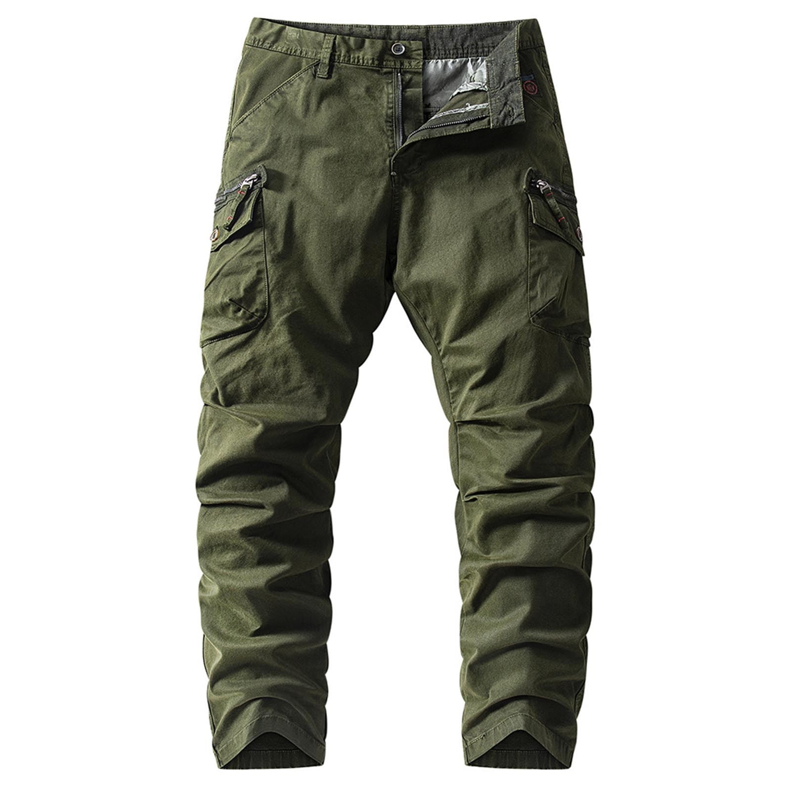 PEASKJP Cargo Work Pants for Men Men's Cargo Pants Multi Pocket Casual ...
