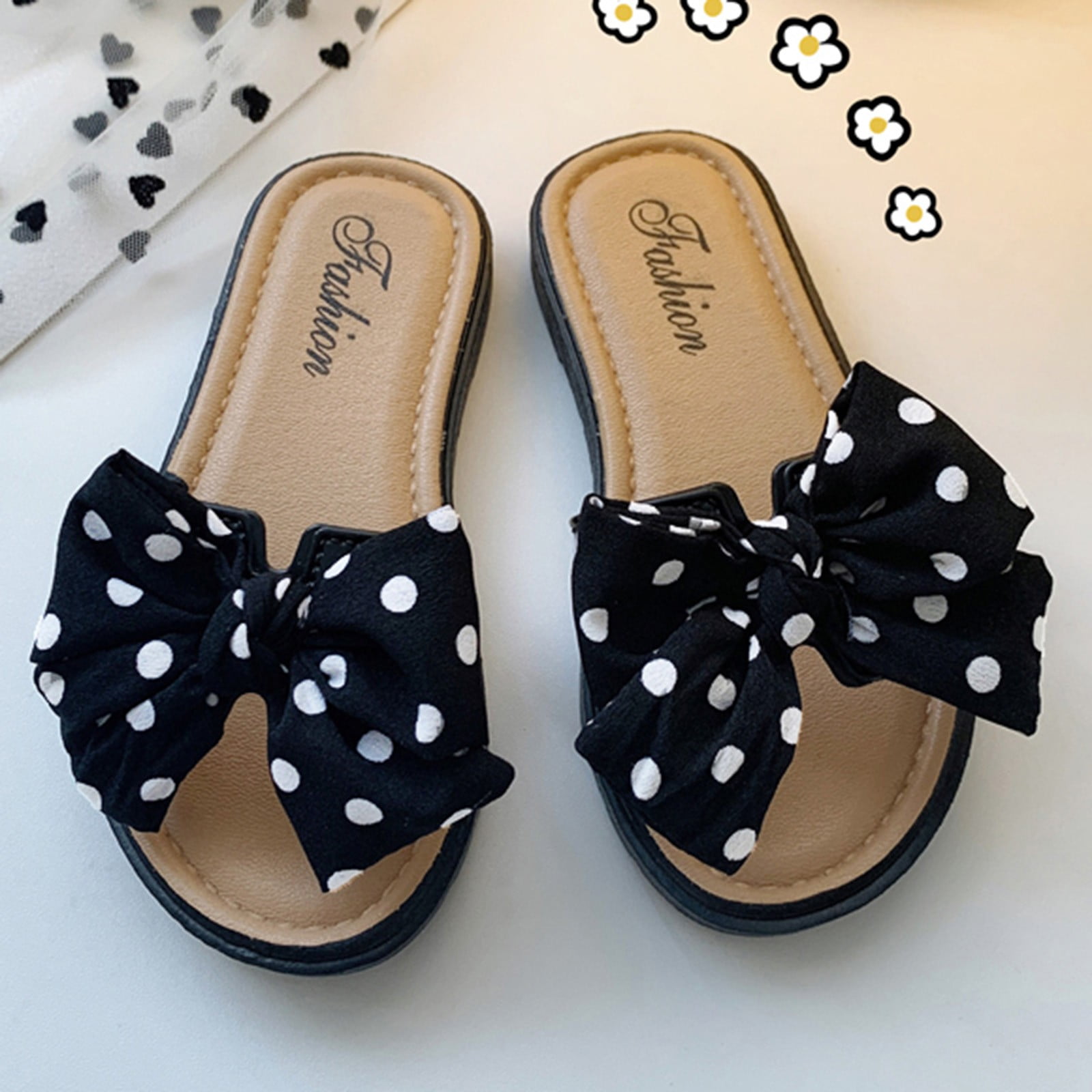 PEASKJP Comfortable Sandals for Girl Children Summer Girls Flat Soft ...