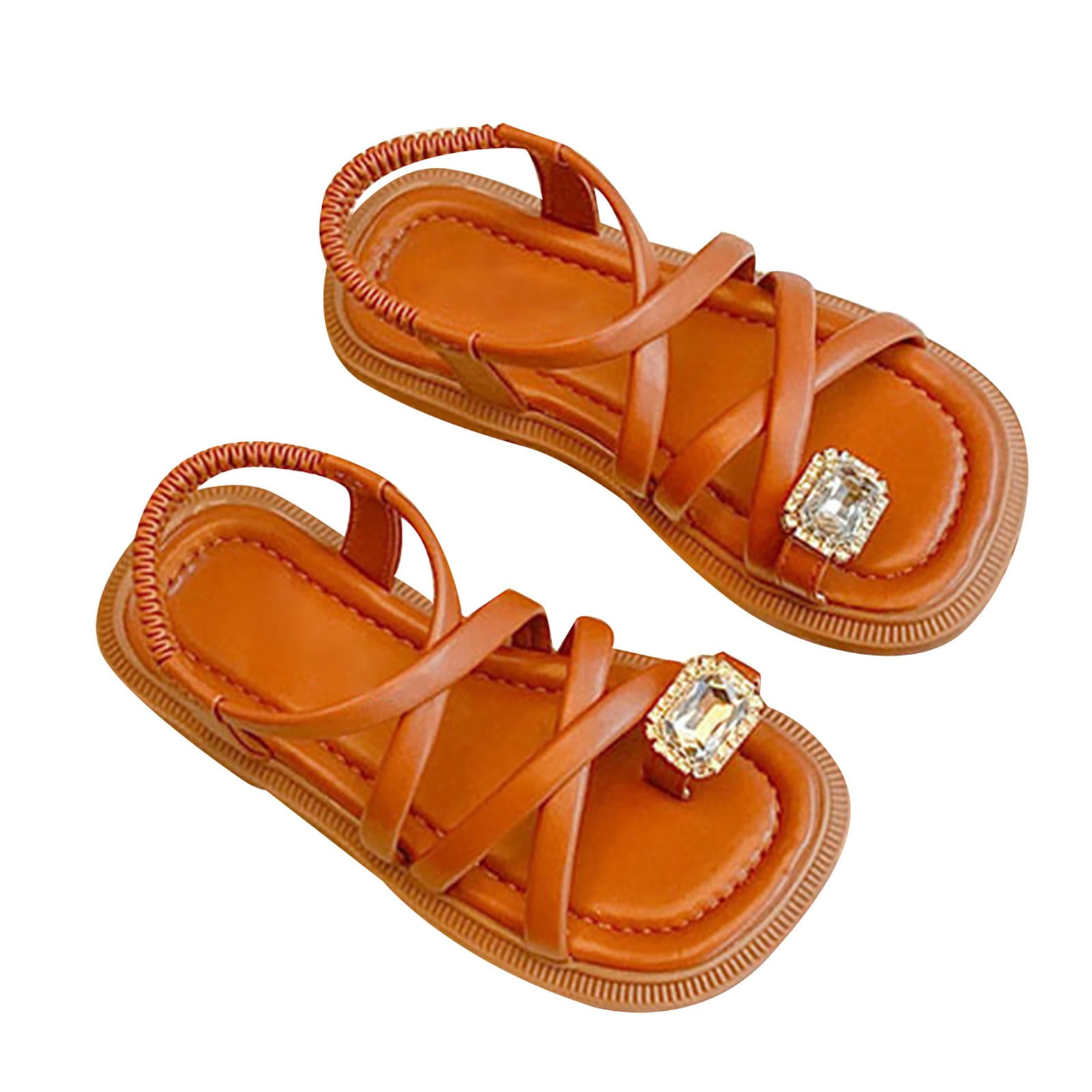 PEASKJP Dress Shoes Open Toe Princess Sandals for Toddler Kid Girls ...