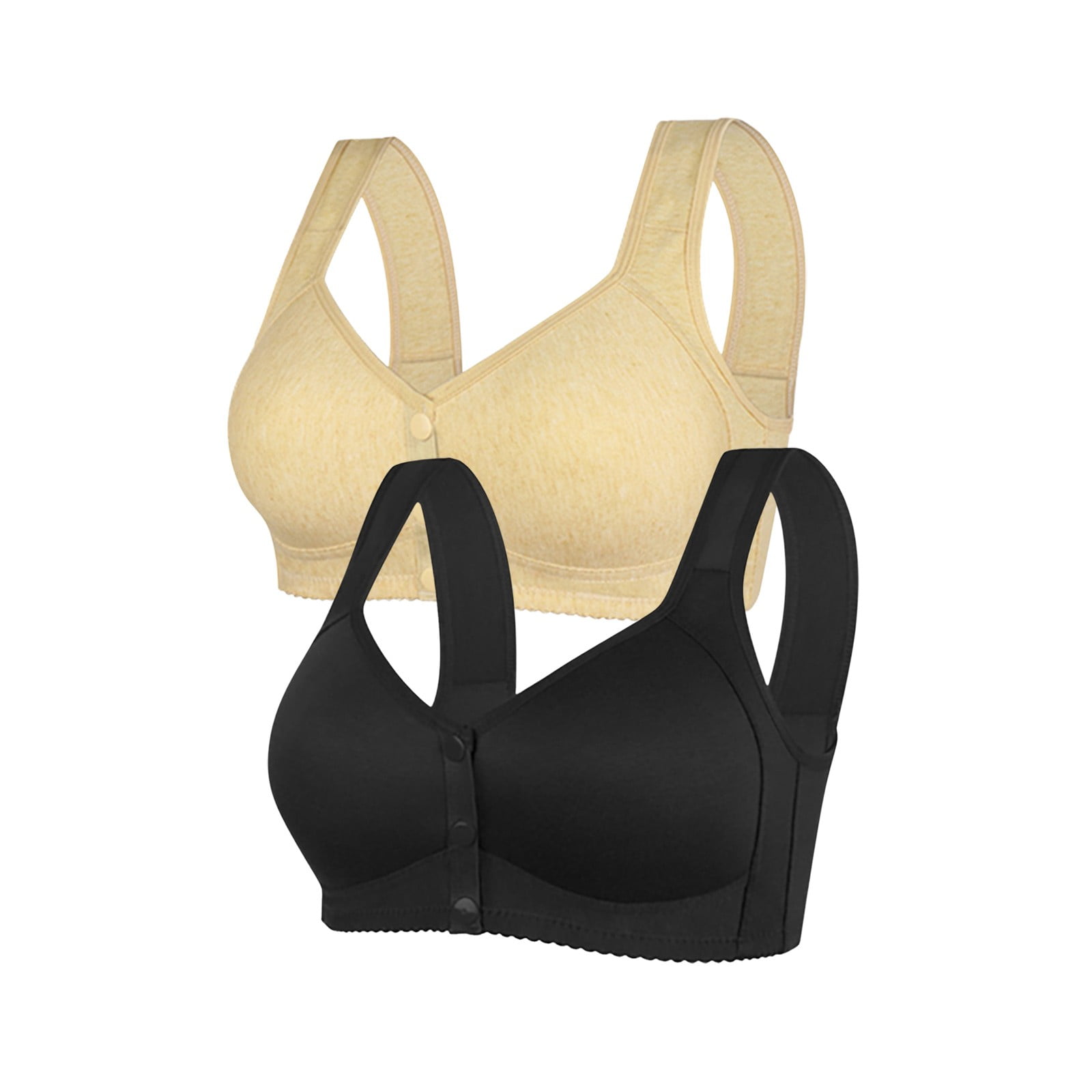 Peaskjp Everyday Bras Womens Low Back Bra Wire Lifting Deep U Shaped Plunge Backless Bra With