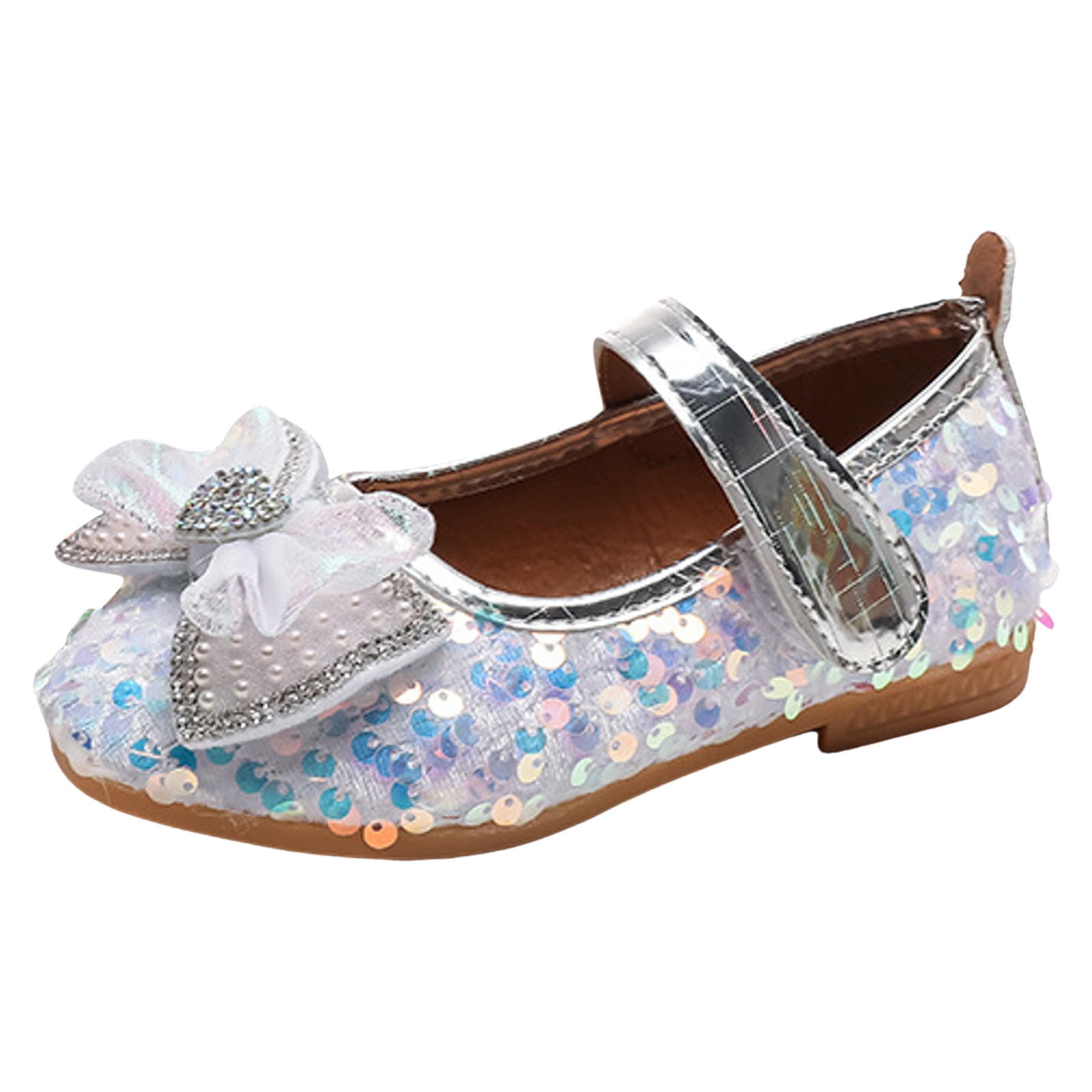 PEASKJP Flower Girls Dress Shoes Toddler Girls Dress Shoes Ballet Mary ...