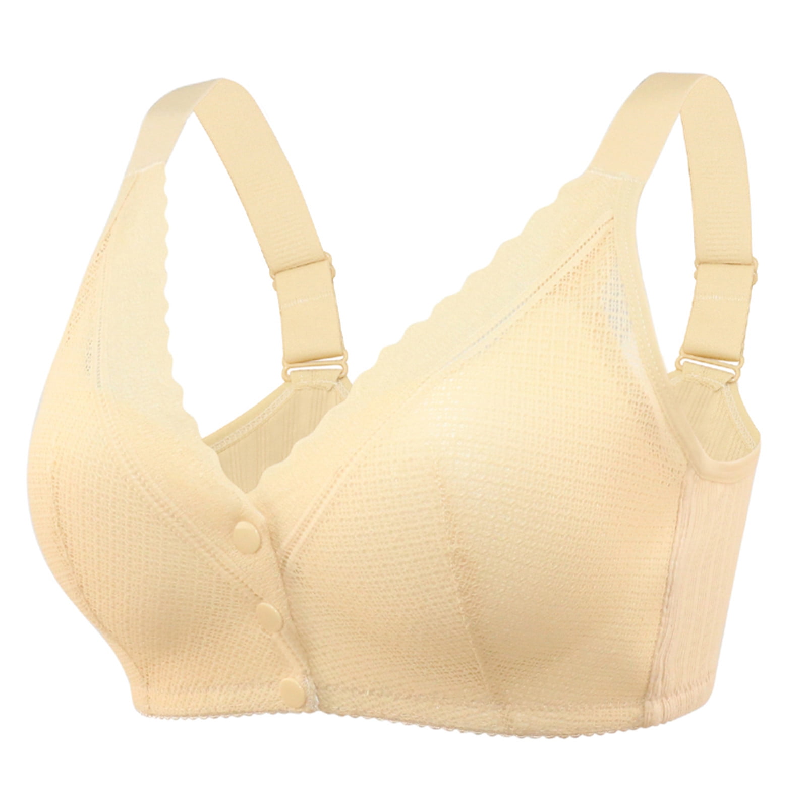 PEASKJP Front Closure Bras for Women Full Figure Front Closure Wireless ...
