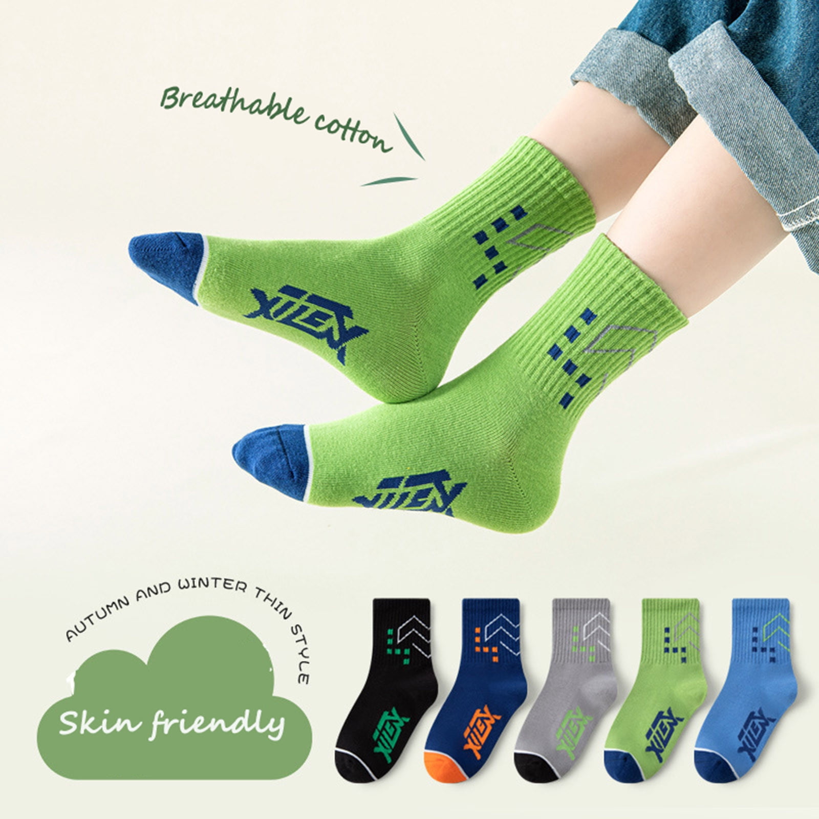 PEASKJP Girls Socks Girls Socks for Kids Cotton Low Cut Sock (AG,6-8 ...