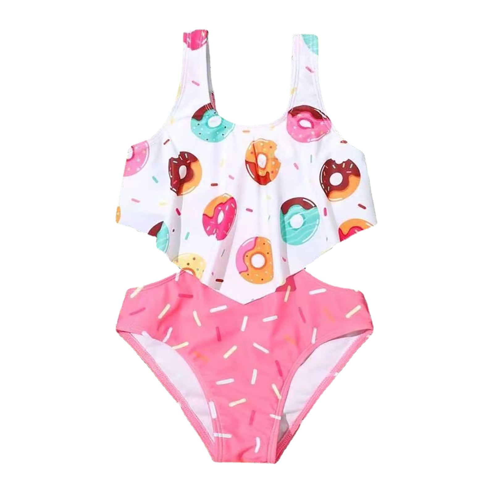Peaskjp Girls Swim Suit 2 Piece Bathing Suits Floral Tropical Bikini Sets A Size E