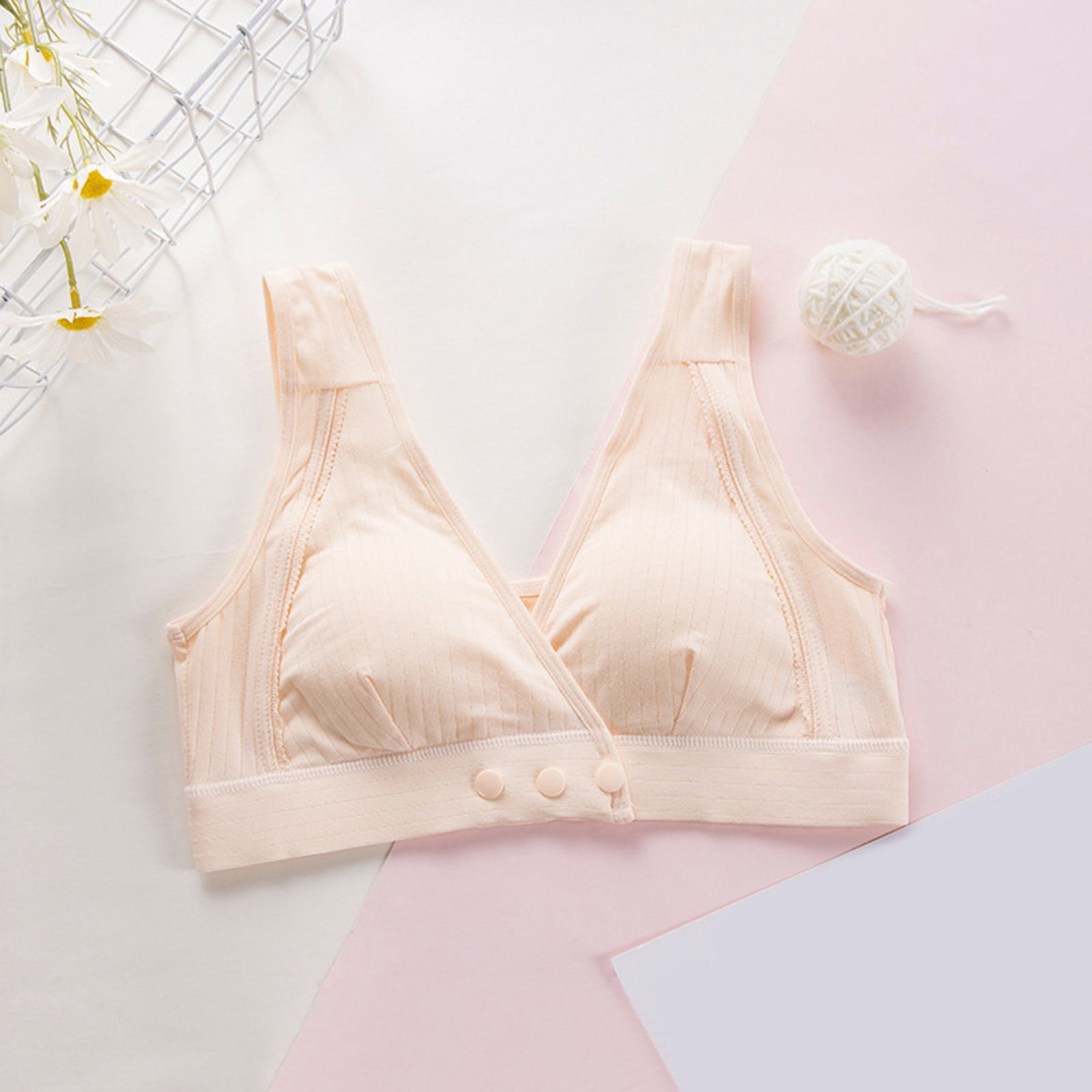 PEASKJP Maternity Bra Plus Size Women's Single and Multi Pack Maternity ...