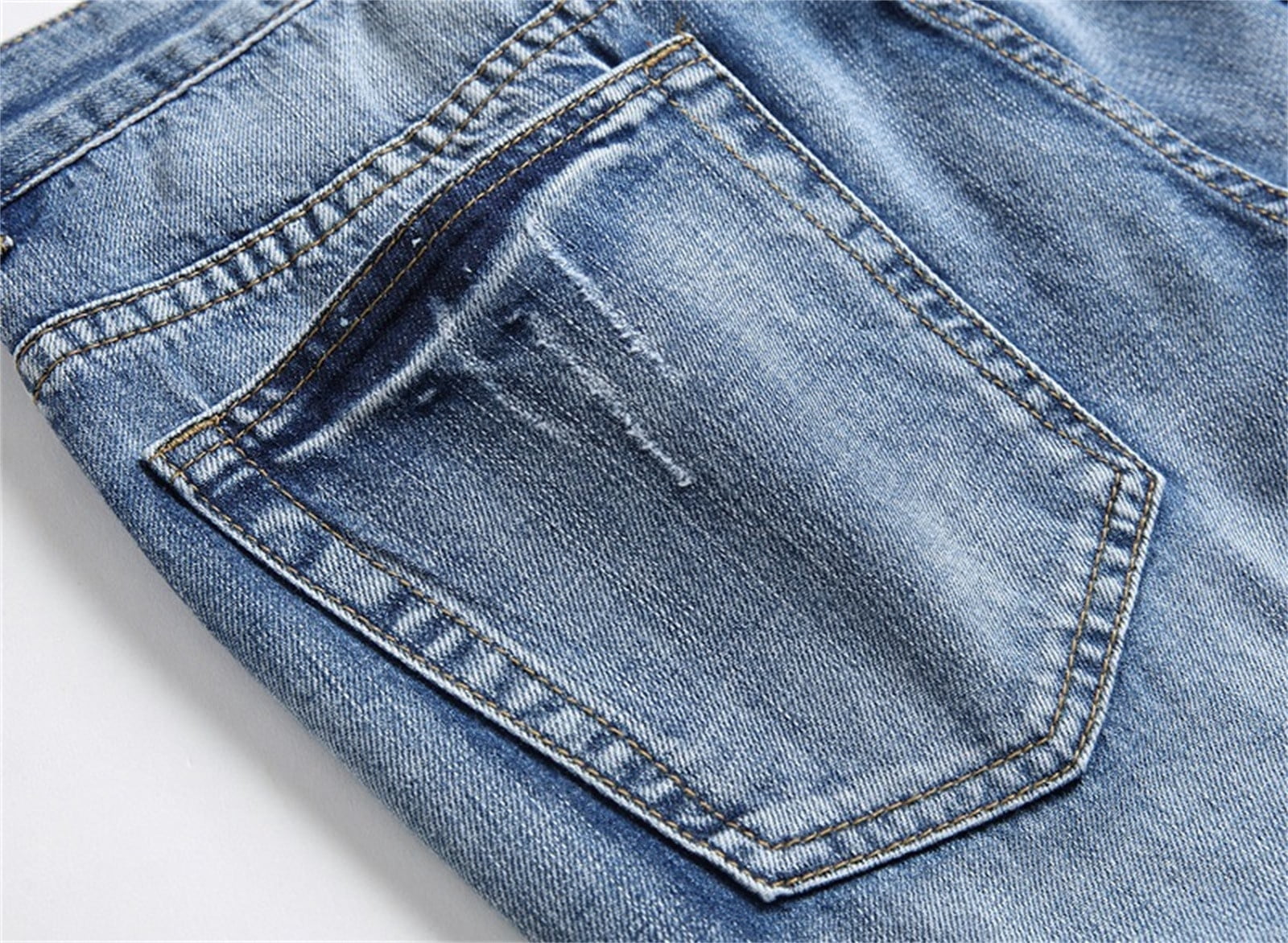 PEASKJP Men Jeans Straight Fit Men's Slim-Fit Regular Fit Flex Jean ...