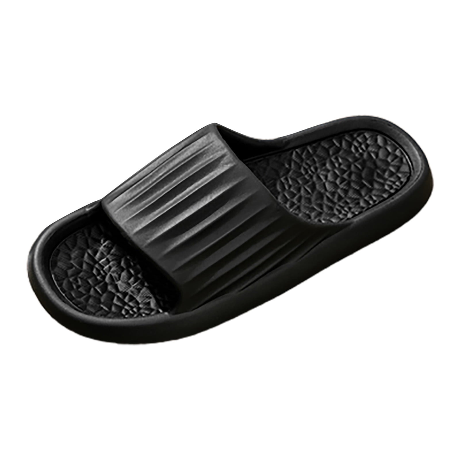 PEASKJP Men's Pillow Slide Sandal Anti-Slip Slippers Shower Bathroom ...