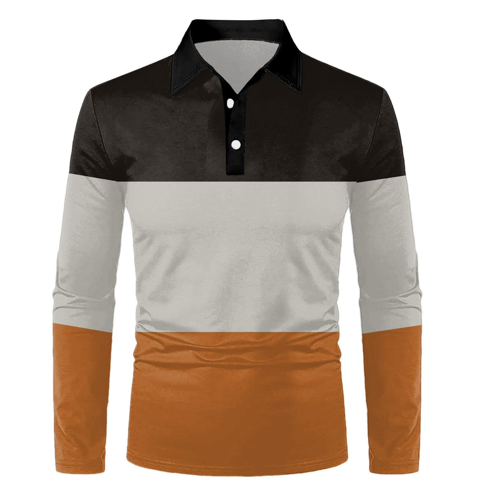 PEASKJP Men's Polo Shirts Mens Polo Shirts Long Sleeve Men's Polo Shirts Golf Knit Mens Polo ...