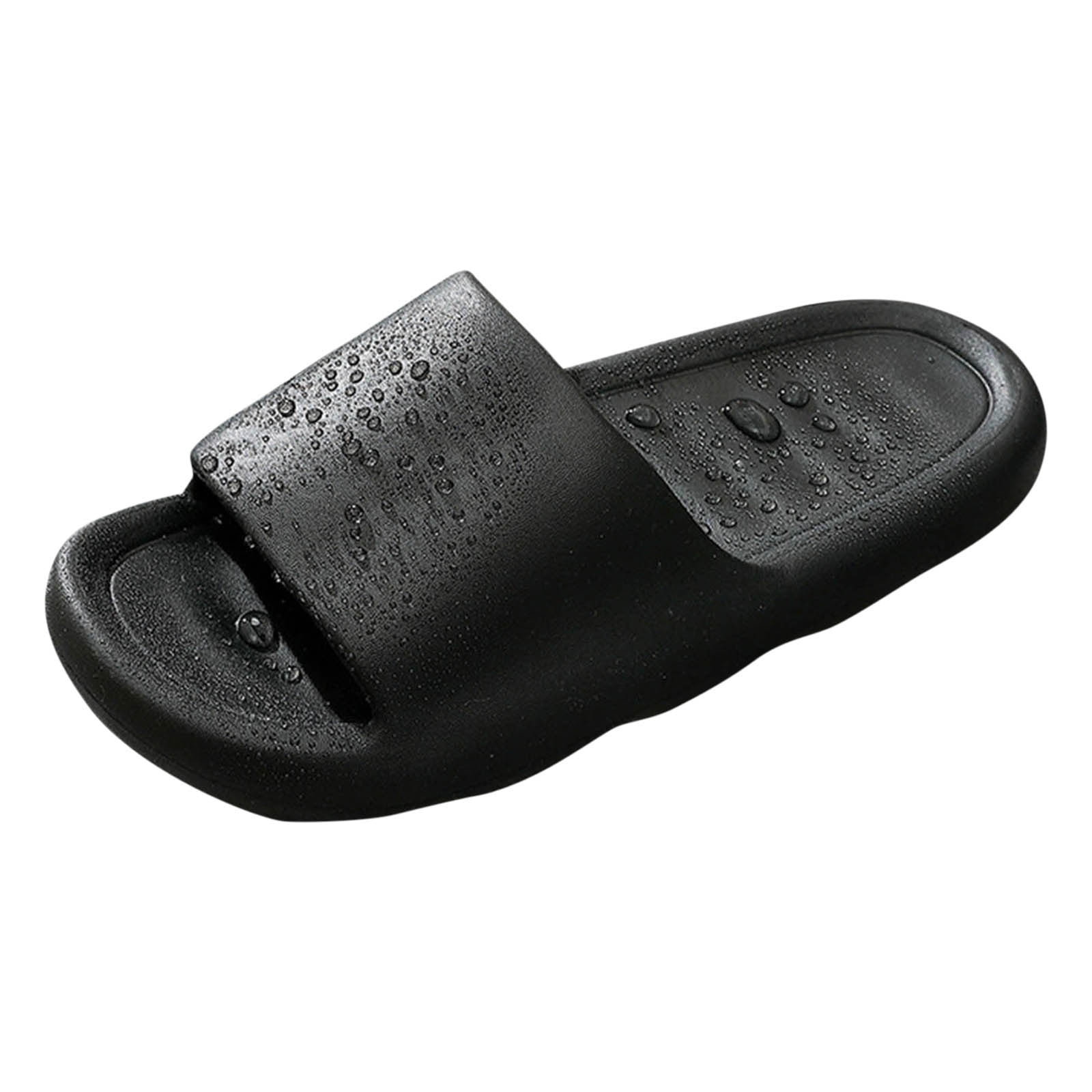 PEASKJP Men's Thick Sole Slides, Non-Slip Comfortable Summer Sandal ...