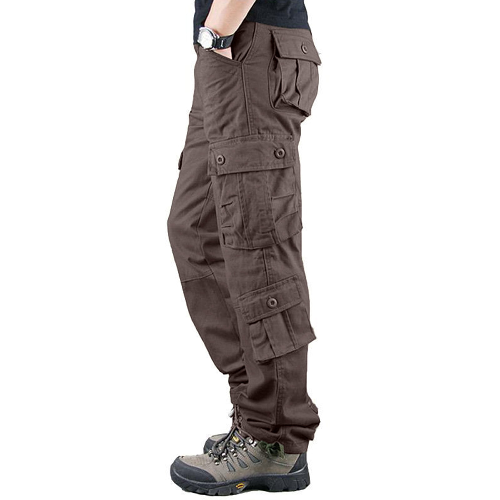 PEASKJP Mens Cargo Pants Relaxed Fit Men's Classic Fit Signature ...