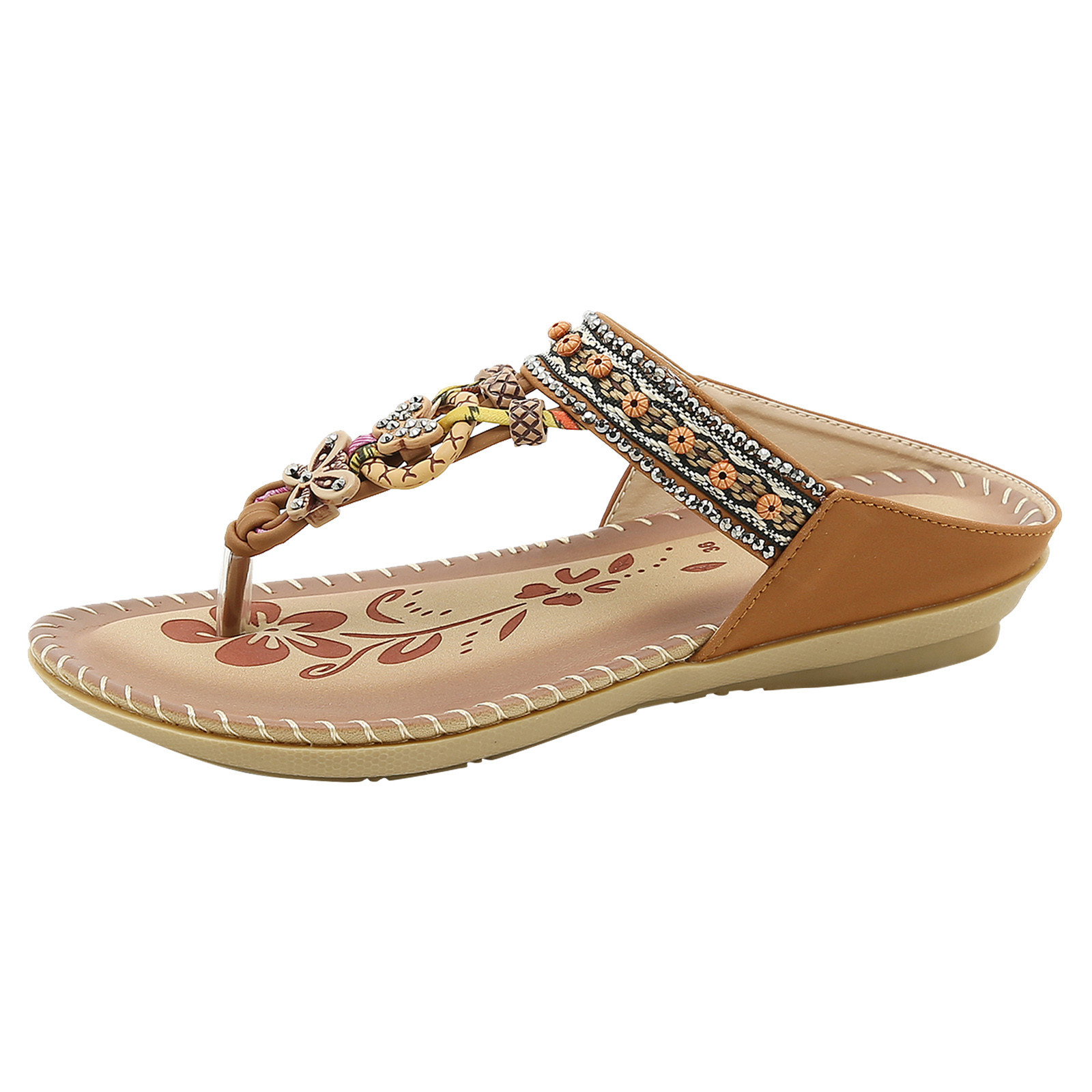 PEASKJP Orthopaedic Sandals for Women Anti-Slip Sandals Beach Sandals ...