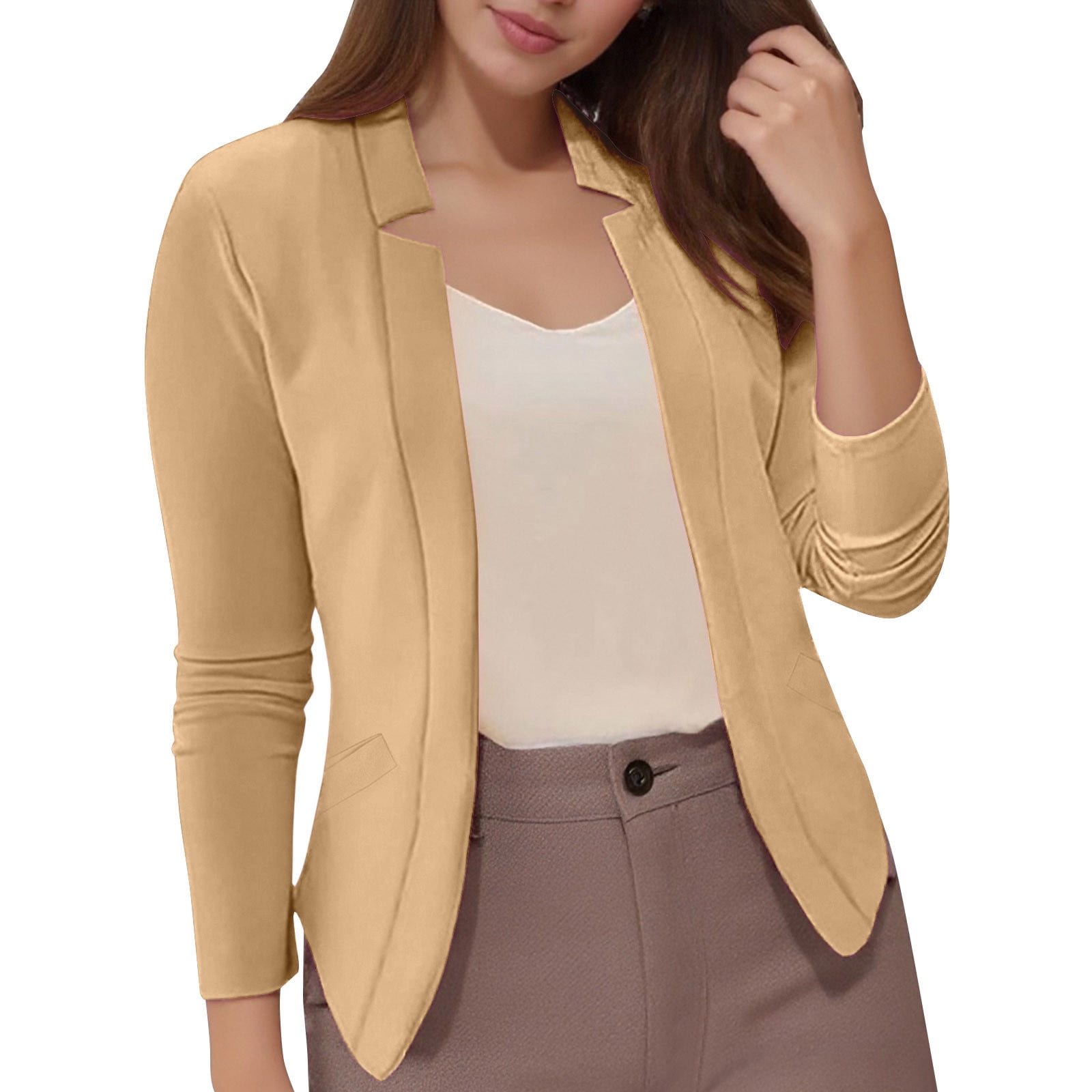 Razzly Womens Puffy Vests Outerwear Open Front Coat for Women Fall ...