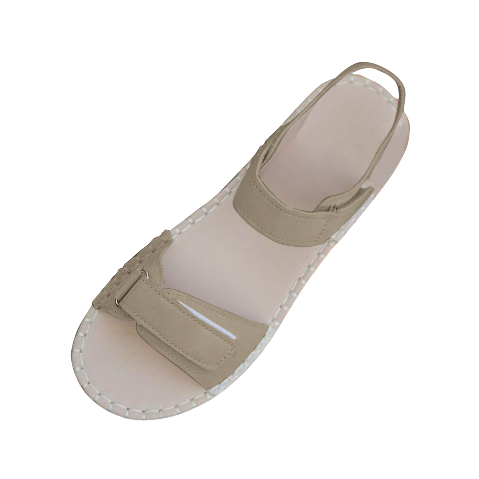 PEASKJP Platform Sandals Women Wide Women's Elastic Strappy String ...