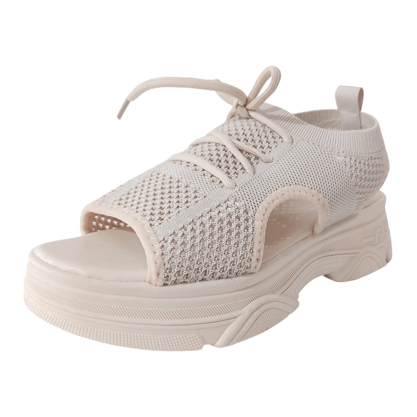 PEASKJP Platform Sandals Women Women's Elastic Strappy String Thong ...