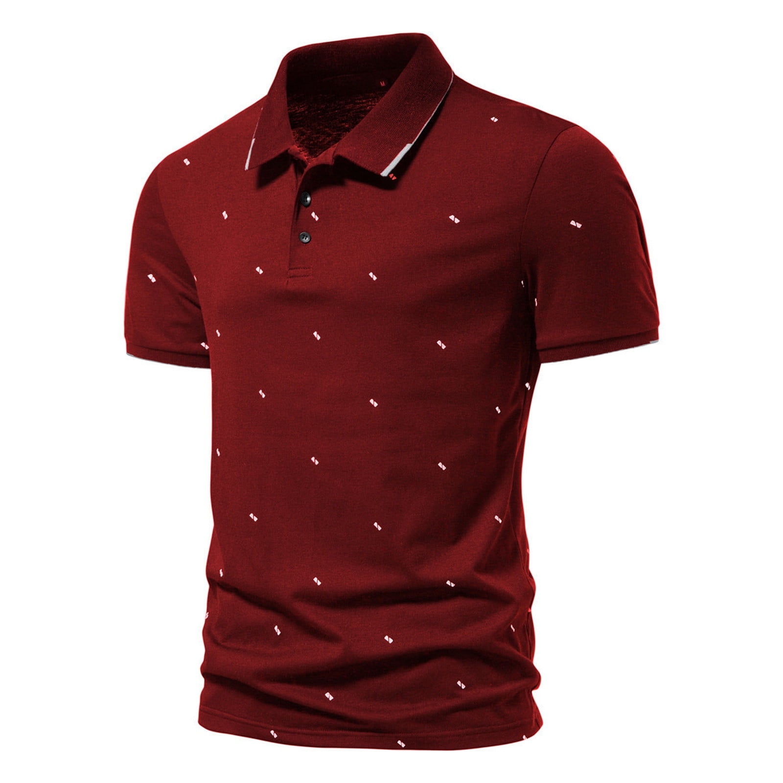 PEASKJP Polos for Men Tall Men's Polo Shirts Classic Stretch Slim Fit T ...
