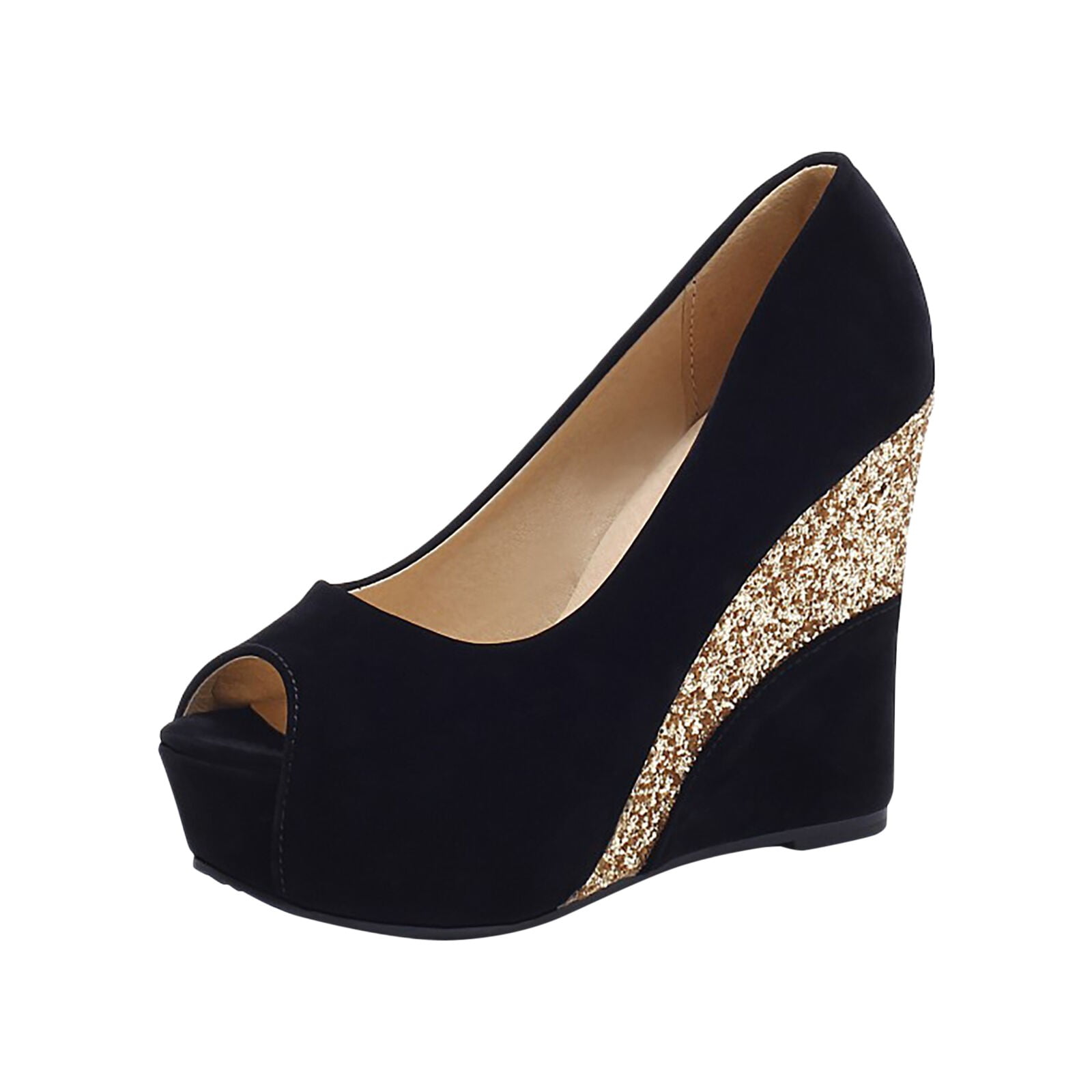 PEASKJP Sandals Women Wide Feet Women's Platform Sandals Wedge Ankle ...