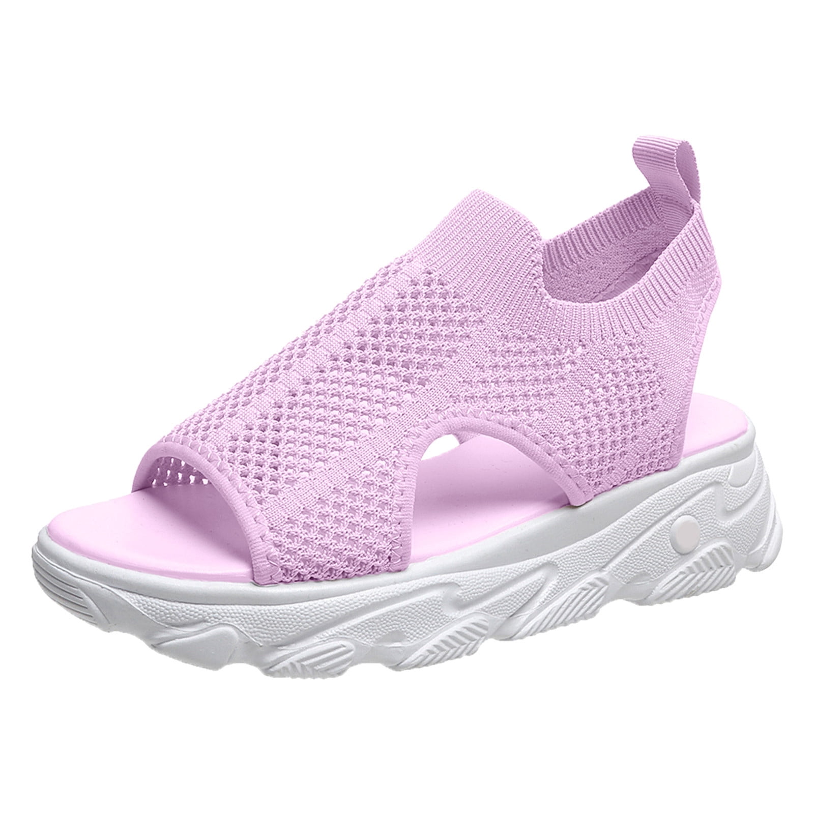 PEASKJP Sandals Women Wide Women's Classic Genuine Leather Casual ...