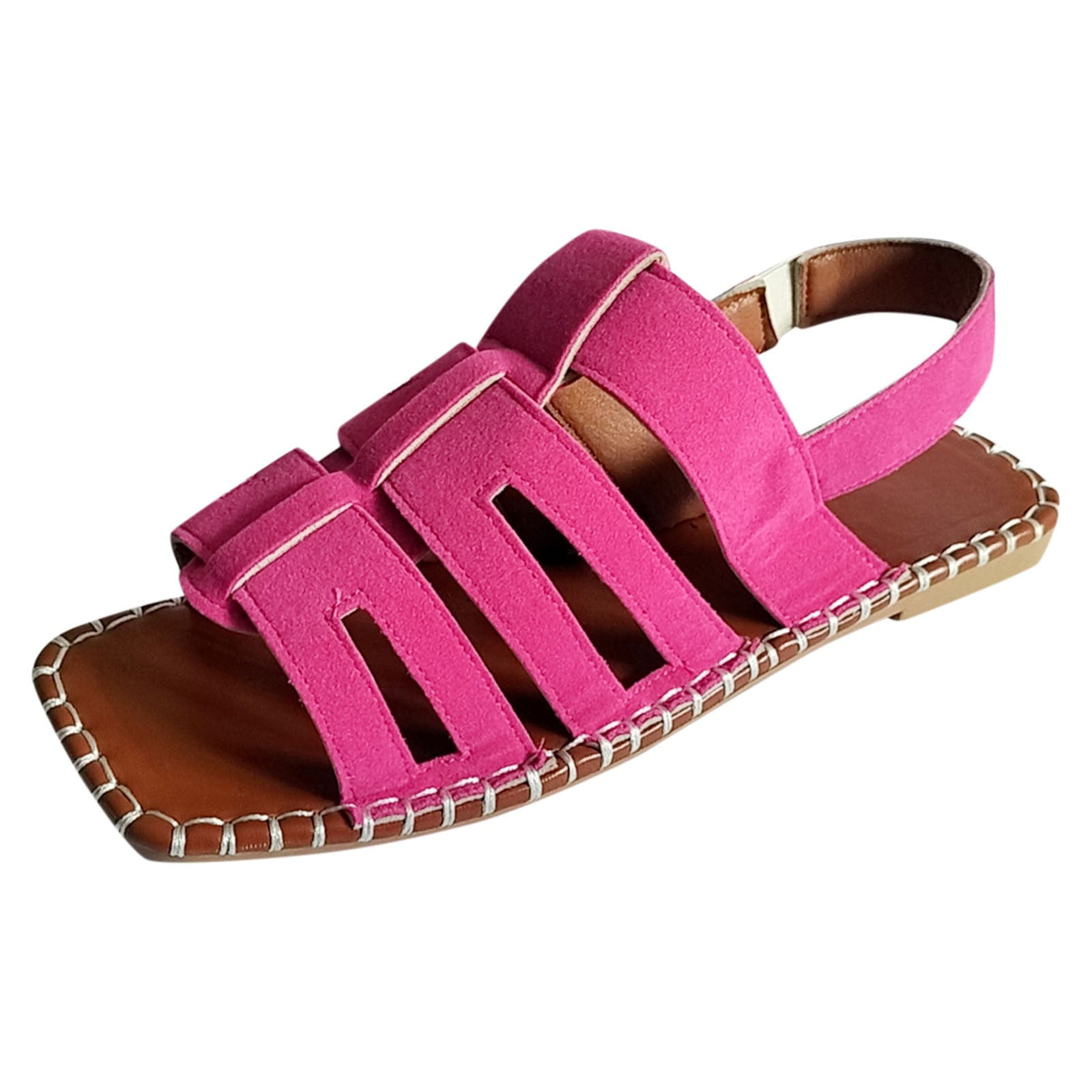 PEASKJP Sandals Women Women's Cute Open Toe One Band Arch Support ...