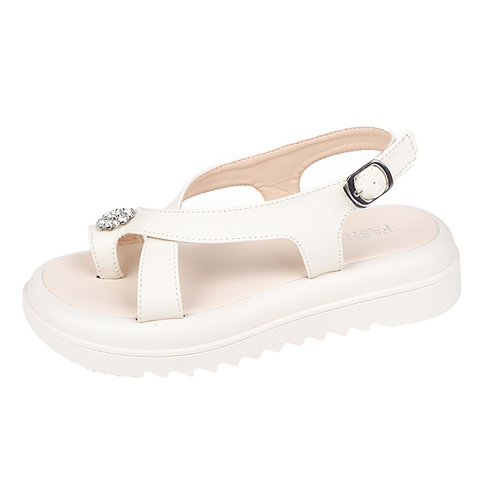 PEASKJP Sandals for Women Women's Elastic Strappy String Thong Ankle ...