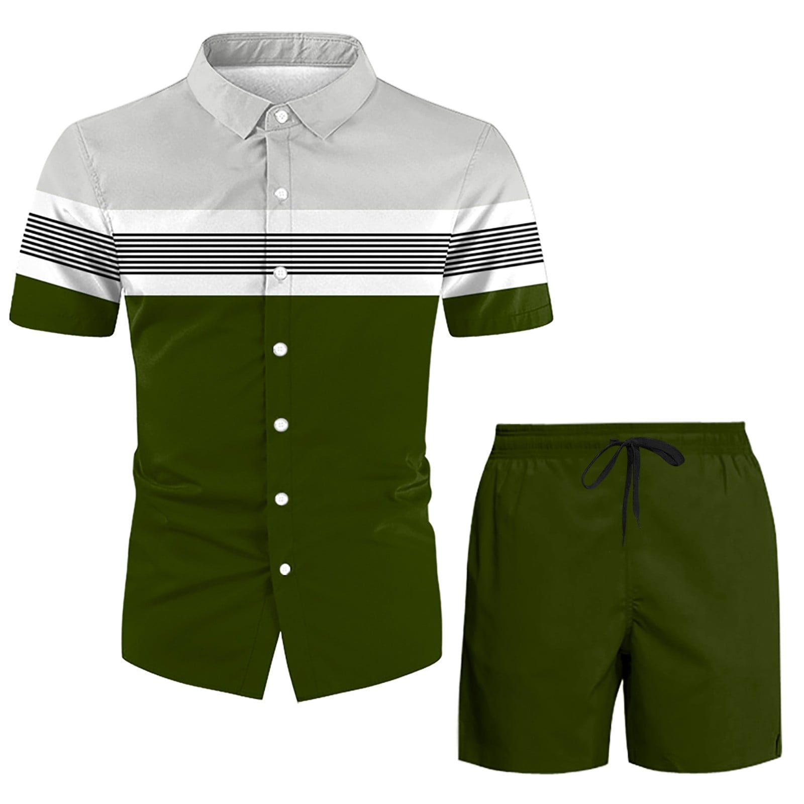 Peaskjp Short Outfits For Men Mens Short Sets 2 Piece Outfits Summer