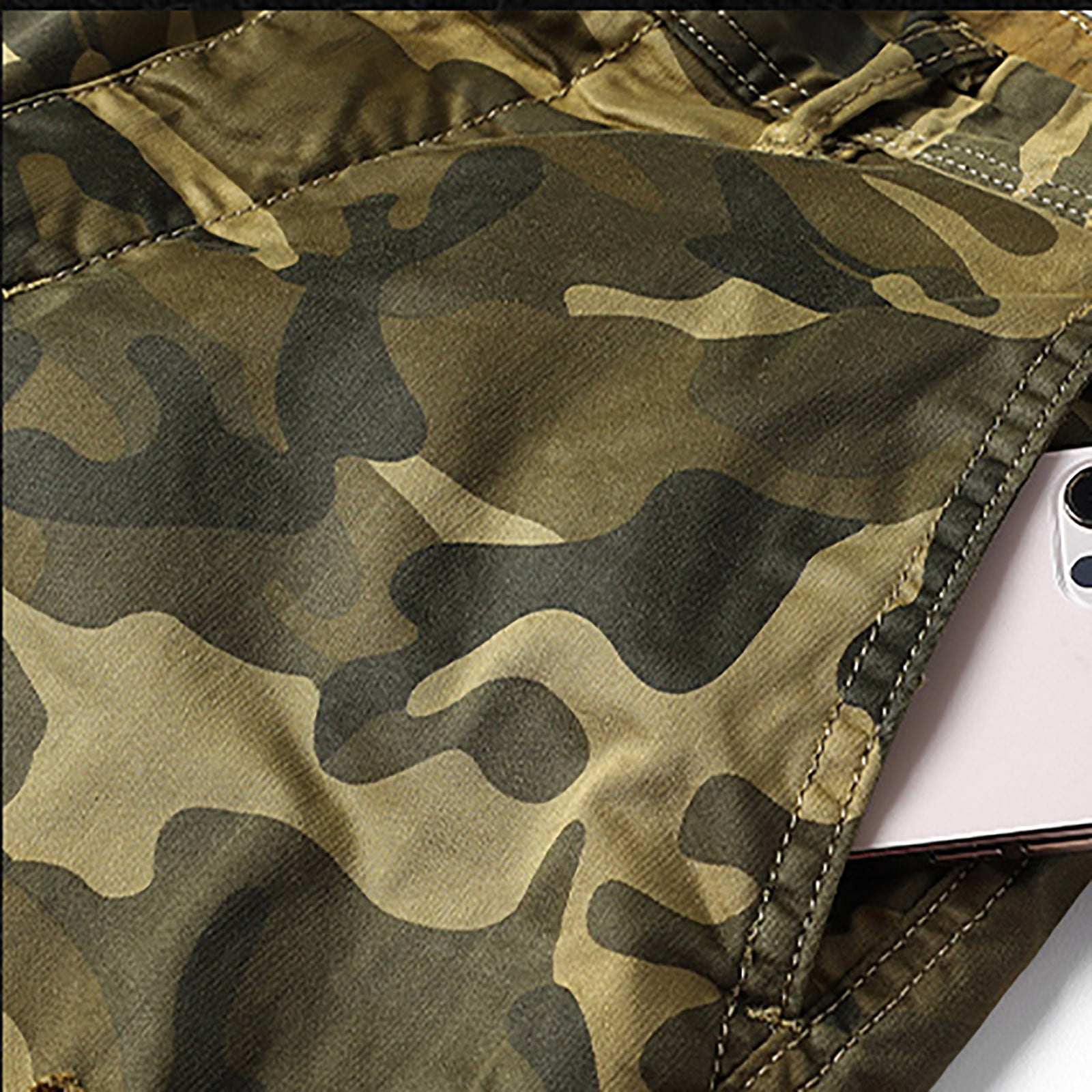 PEASKJP Shorts Men Mens Camo Cargo Shorts Relaxed Fit Lightweight Multi ...