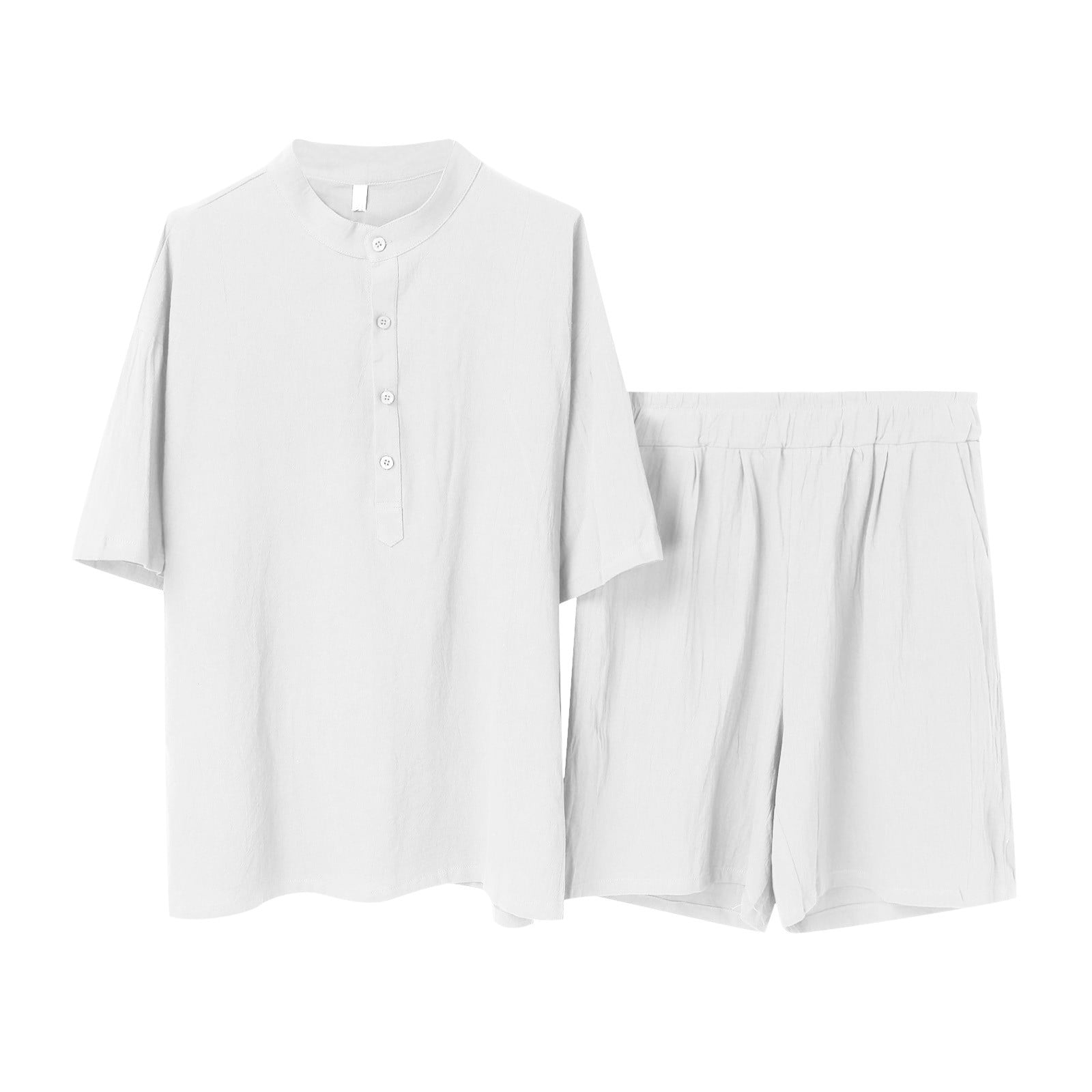Peaskjp Summer Short Sets Men 2 Piece Outfits Mens 2 Piece Tracksuits