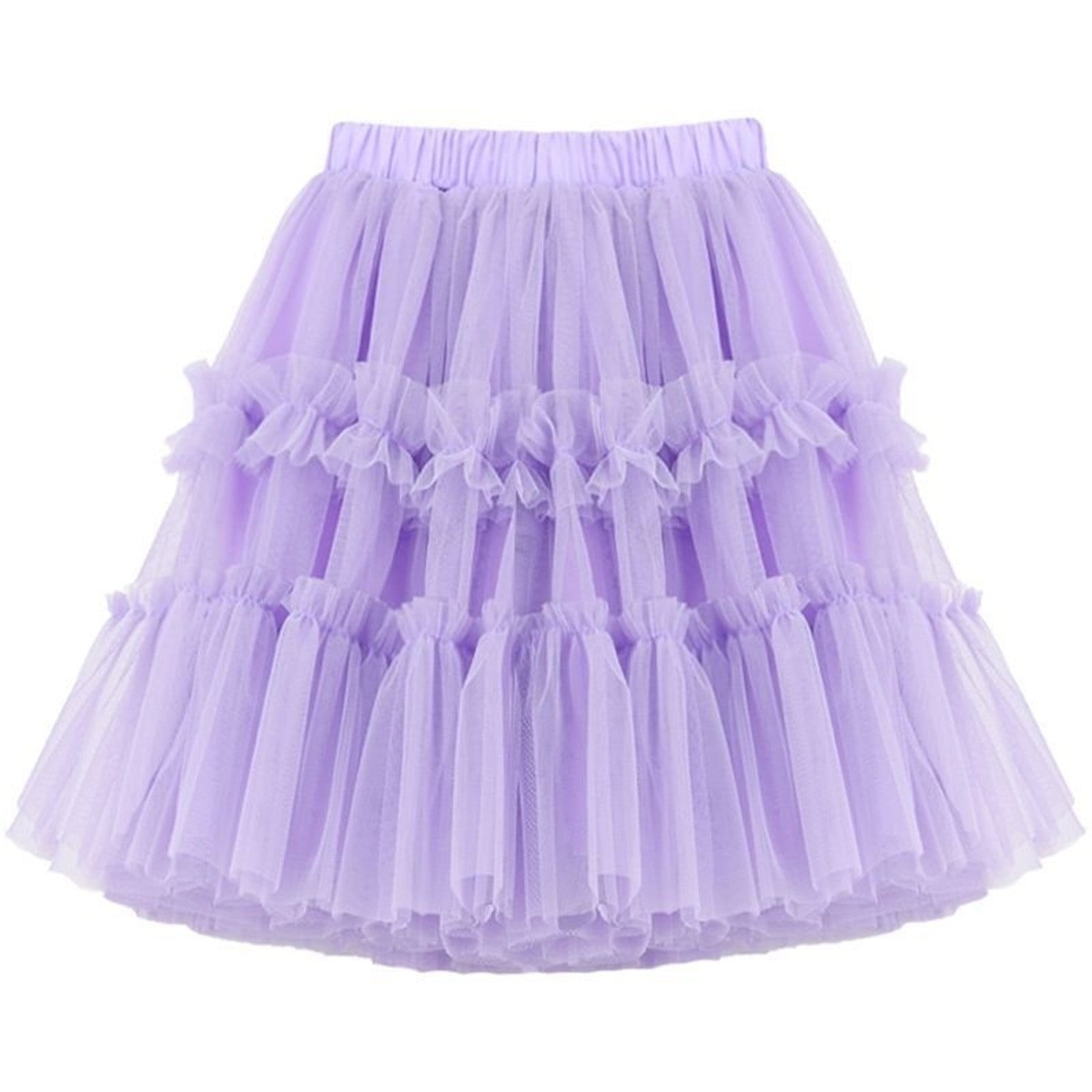 PEASKJP Toddler Tutu Little Girl Tutu Skirt A-Line Tulle Skirt Party Princess Dance Tutus for ...